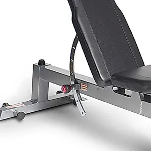 CAP Barbell Deluxe Utility Weight Bench, Silver, Round Backpad