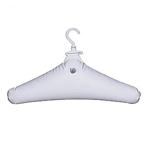 Coat Hanger 5pcs/Pack Inflatable Clothes Hanger Foldable Creative Hanger No Trace Rotatable Clothing Storage Holder Clothes Hanger (Color : 5pcs White)
