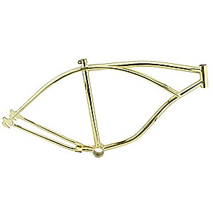Lowrider 26" Beach Cruisers Bike Frame Gold. Bike Frame, Bicycle Frame, Bike Parts, Bicycle Parts