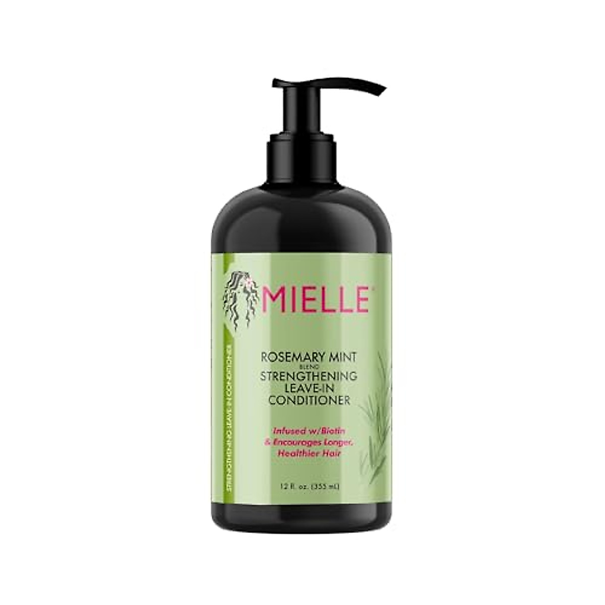 MIELLE Rosemary Mint Organics Infused with Biotin and Encourages Growth Hair Products for Stronger and Healthier Hair and Styling Bundle Set 3 PCS