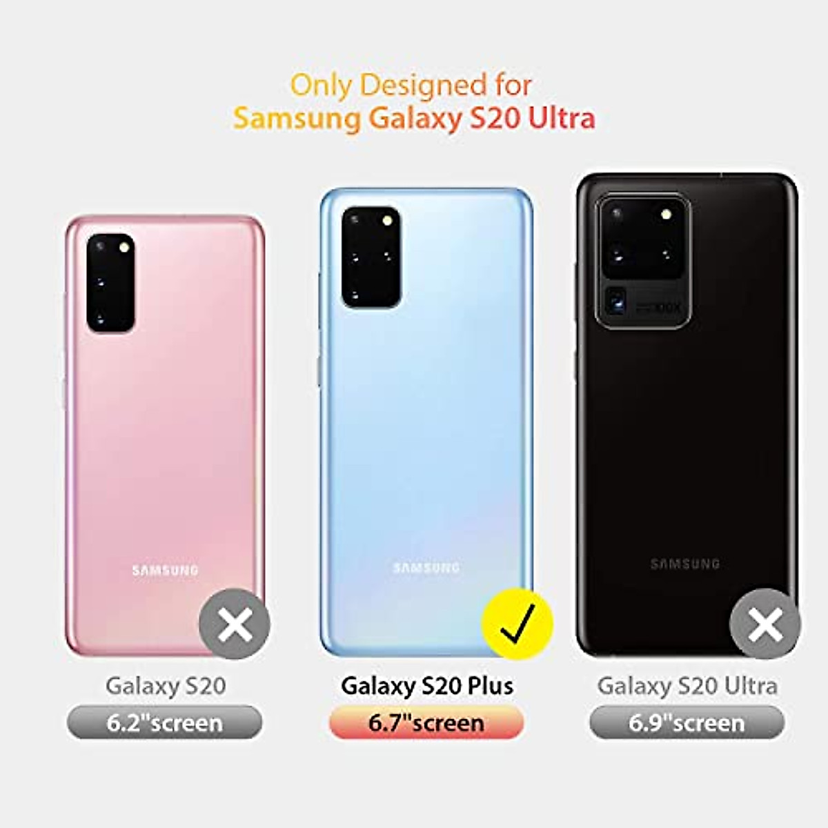 REFUN 3 PACK Screen Protector for Samsung Galaxy S20 Plus/Galaxy S20+ 5G (6.7"), Easy to Install, Bubble Free, Case Friendly, Fingerprint ID Compatible, Scratch Resistant Flexible Clear TPU Film (S20 Plus (6.7 inch) HD Clear)