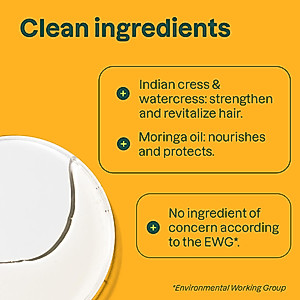 ATTITUDE Nourishing Shampoo for Curly Hair with Moringa Oil, EWG Verified, Vegan and Naturally Derived, 3a, 3b, 3c Curl Type, Provides Lightweight Moisture to Curls, 16 Fl Oz