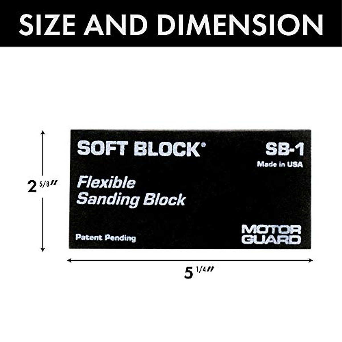 Motor Guard - Soft Block Flexible Sanding Bl (SB-1)