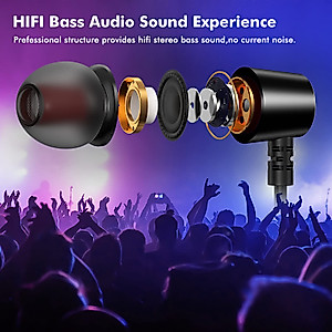 USB C Headphone, TITACUTE Type C Earphone Magnetic Wired Earbud for Samsung S22 Ultra S23 S21 S20 Galaxy Z Flip 4 Fold A53 A54 Google Pixel 7 6 6a Noise Canceling Stereo in-Ear Headset with Microphone