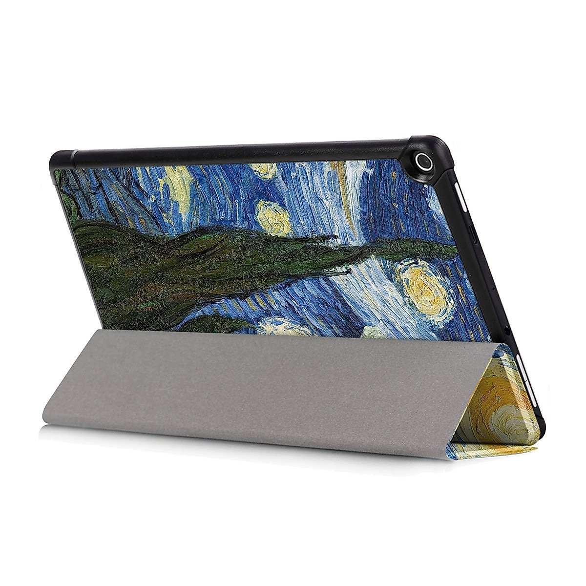 Newshine All-New Fire HD 10 2017 Case, Ultra Slim Lightweight Trifold Smart Stand Case (Auto Sleep/Wake) for Amazon Fire HD 10 (7th Generation, 2017 Release) 10.1 Inch Tablet, Starry Night