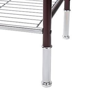 Organize It All 3 Tier Over the Toilet Bathroom Storage Space Saver, Chrome and Bronze