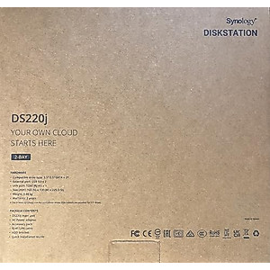 Synology DS220j 2-Bay 12TB Bundle with 2X 6TB Seagate IronWolf