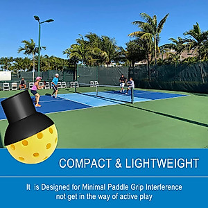 LUCKY CLOVER Pickleball Ball Retriever: Easy Pickleball Ball Accessory to Pick Up Pickleball Balls Without Bending Over, Attaches to Pickleball Paddle Bottom, Fits Any Pickleball Paddles(2 Pack)