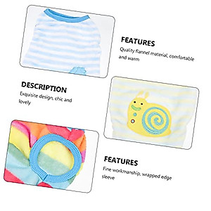 4pcs Shirts Winter Two- Medium Dachshunds Clothes Coat Flannel Apparel Girls Yorkies Basic Clothing Pet Female Cute Yorkshire Autumn Warm Shirt Legged Coats Cotton Dress