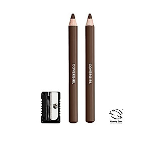 CoverGirl Easy Breezy Brow, Fill+Define Pencils [505] Rich Brown 2 ea​​ ( Pack of 4)​