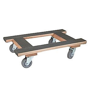 Mytee Products 18"x30" H Frame Movers Dolly w/Rubber Tread & 4" Non Marking Wheels - 1000 lbs WLL H Shape Heavy Duty 4 Wheel Moving Dolly Cart for Packing & Moving Supplies - Furniture Piano Dolly