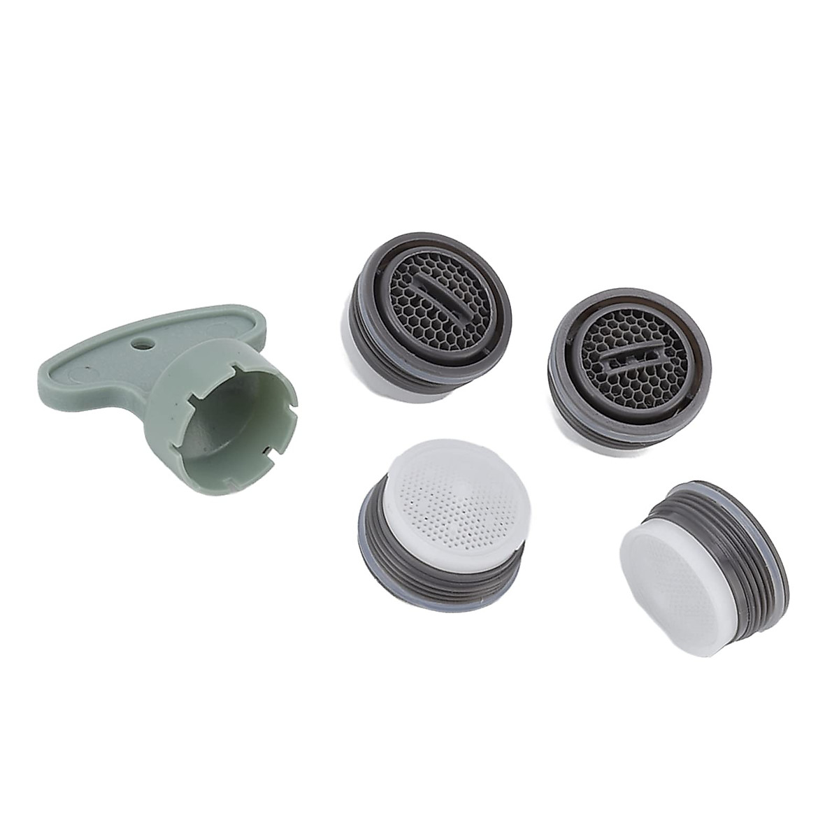 5pcs M20 Professional Faucet Aerators with Spanner - Bathroom & Kitchen Faucet Replacement Part, Restrictor, Compatible with, ,