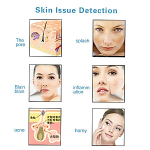 [USB Endoscope Camera] 500X Digital Microscope for Scalp & Skin Analysis - Hair Follicle Detector & Beauty Skin Analyzer - High-Resolution Imaging & Skin Testing with Software Compatible