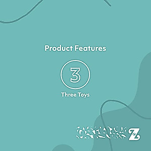 ZippyPaws Skinny Peltz - Fox, Raccoon, & Squirrel - No Stuffing Squeaky Dog Toys, Unstuffed Chew Toy for Small & Medium Breeds, Bulk Multi-Pack of 3 Soft Plush Toys, Flat No Stuffing Puppy Toys - 18"
