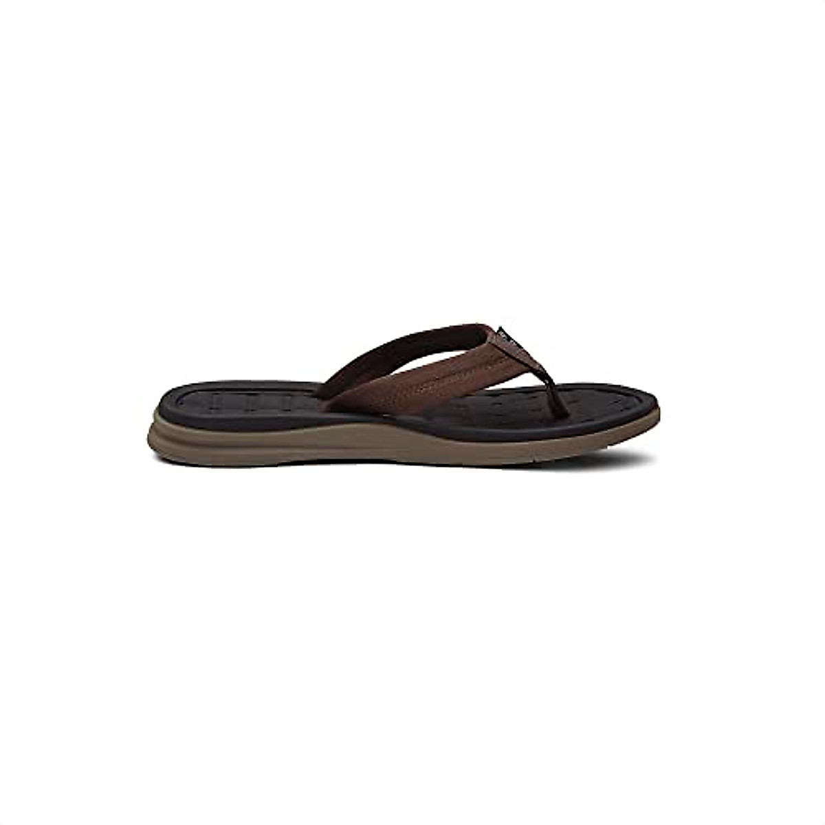 Volcom Men's V.CO Draft Flip-Flop Sandal, Brown, 12