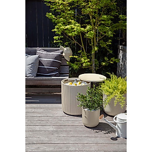 Veradek Cooler Side Table - 2 in 1 - Designed for use as Outdoor Side Table, Outdoor Patio Decor and Ice Chest
