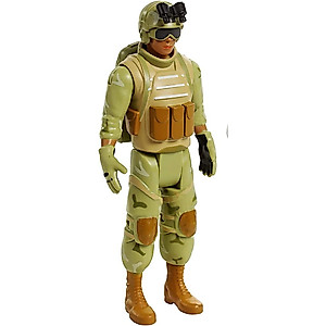 Beverly Hills Doll Collection Soldier Dollhouse Play Figure - Soldier Action Figure for Doll House, Community Helpers Little People Figures Pretend Play for Kids and Toddlers