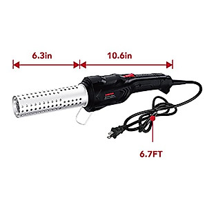 Gardtech Electric Charcoal Starter, Igniter Grill Starter, ONE-Minute Quick Lighter, Hot Air Fire Flameless BBQ Starter - Perfect for Grillers Barbecue, Fireplaces, Fire Pits