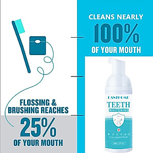 3PCs Teeth Whitening Mouthwash, Calculus Removal, Healing Mouth Ulcers, Eliminating Bad Breath, Prevents and Treats Cavities,Tooth Regeneration(50ml)