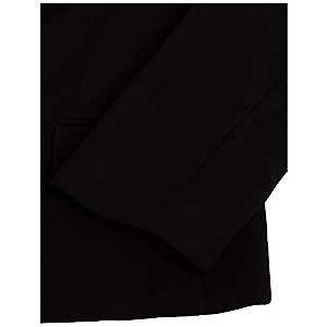 Calvin Klein Women's Two Button Lux Blazer (Petite, Standard, Black, 18 Plus