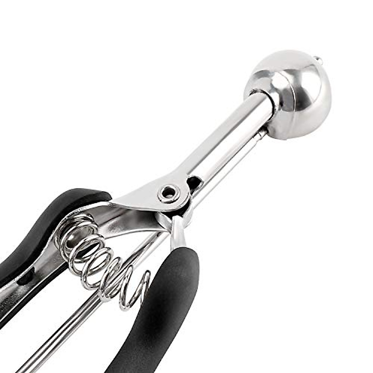 Extra Small Cookie Scoop 1 tsp, Professional Stainless Steel Mini Ice Cream Scoop 25 mm, Melon Baller Scoop Good Soft Grips, Quick Trigger Release