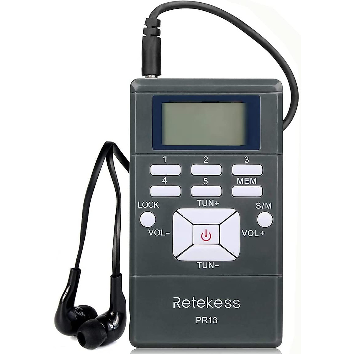 Retekess Church Translation System with 1 TR503 FM Transmitter Headset and 10 PR13 FM Radio Receivers, FM Listening System for Factory Museum School(Case of 1 Transmitter 10 Receivers)