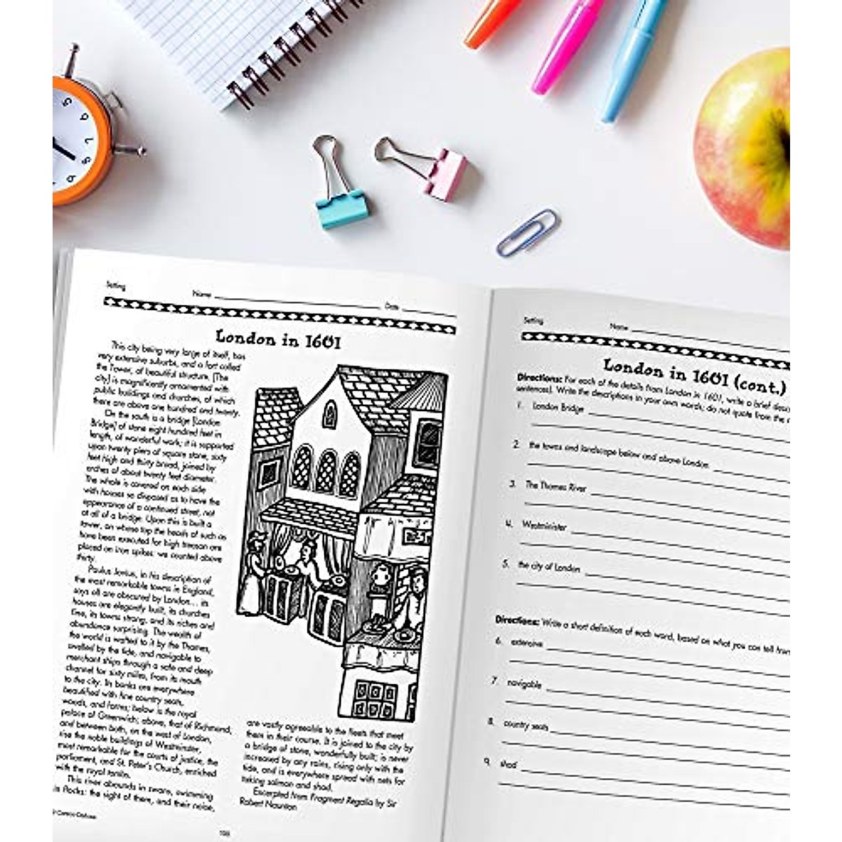 Carson Dellosa The 100+ Series: Reading Comprehension Workbook?Grades 7-8 Language Arts Learning, Fiction, Nonfiction, Poetry Passages With Closed- and Open-Ended Questions (128 pgs)