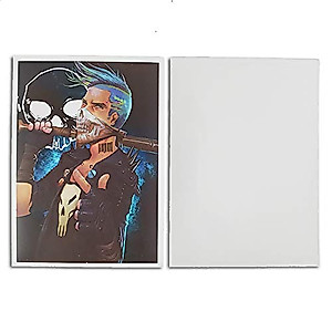 Fantasy North - Sid Wilde - Skull Gang Member - 100 Smooth Matte TCG Trading Card Sleeves - Fits Magic MTG Commander Pokemon and Other Card Games - Playing Card Sleeves