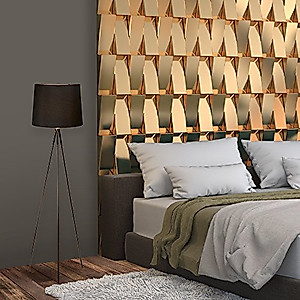 Newhouse Lighting NHFL-AL-BK Alexandria Tripod Floor Lamp, Black