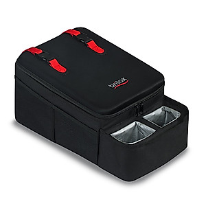 Britax Car Seat Organizer Caddy with Insulated Cup Holders | Crash Tested + 8 Mesh Pockets + Removable Center Dividers + Zipper Top