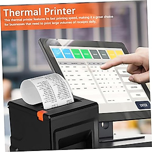 HAWILLOSCH Printer Abs Black Thermal Pos Printer Thermal Paper Printer Pos Printer