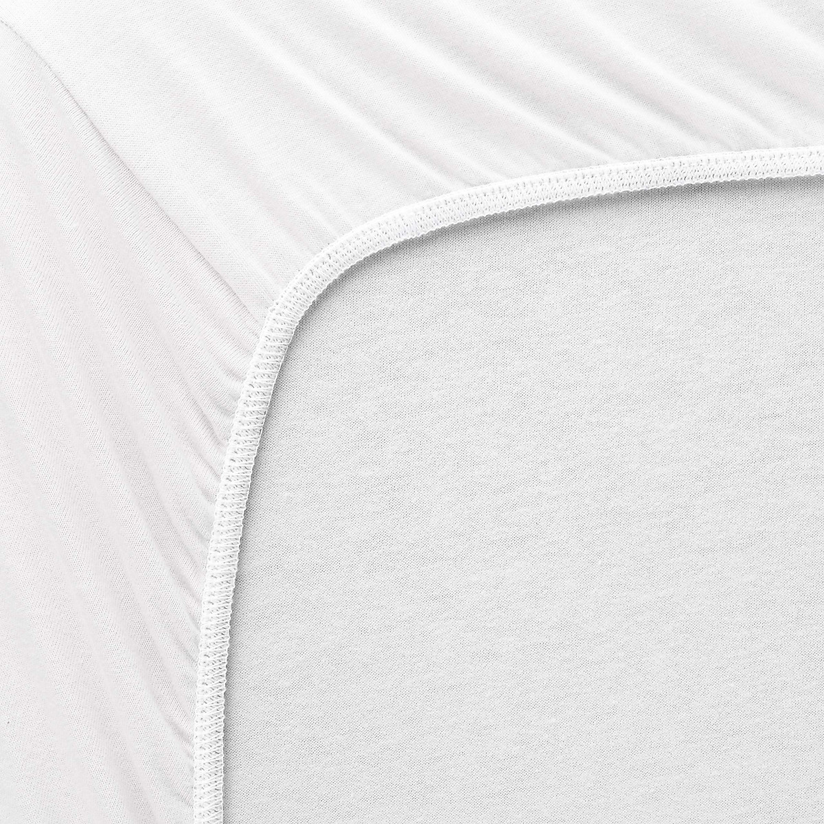 SheetWorld Fitted 100% Cotton Jersey Pack N Play Sheet Fits Graco Square Play Yard 36 x 36, Solid White, Made in USA