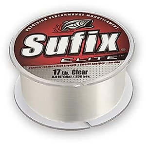 Sufix Elite 6 lb Fishing Line (Clear, Size- 330 YD Spool)