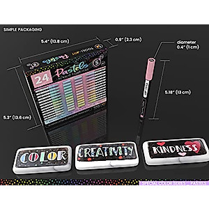 TOOLI-ART Acrylic Paint Markers Paint Pens Special Colors Set For Rock Painting, Canvas, Fabric, Glass, Mugs, Wood, Ceramics, Plastic, Multi-Surface. Non Toxic, Water-based (PASTEL)