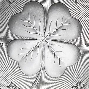 2023-1 oz Silver Lucky Clover Coin Brilliant Uncirculated (in Capsule) with Certificate of Authenticity $2 Seller BU