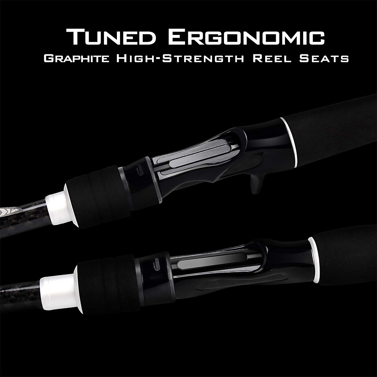 KastKing Perigee II Fishing Rods, Spinning Rod 7ft - Medium and Medium Heavy - Fast - Twin-tip Rod (2Tips+1 Butt Section)