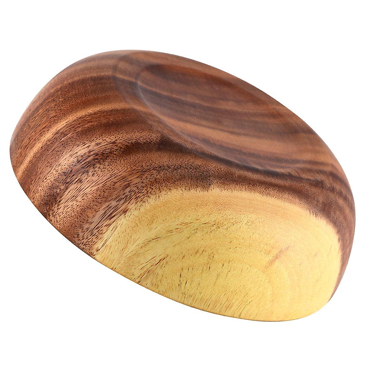 Acacia Wooden Salad Bowls 9.5 inches , Fruit Salad Vegetables Bowls, Wooden Serving Bowl (Single Bowl)