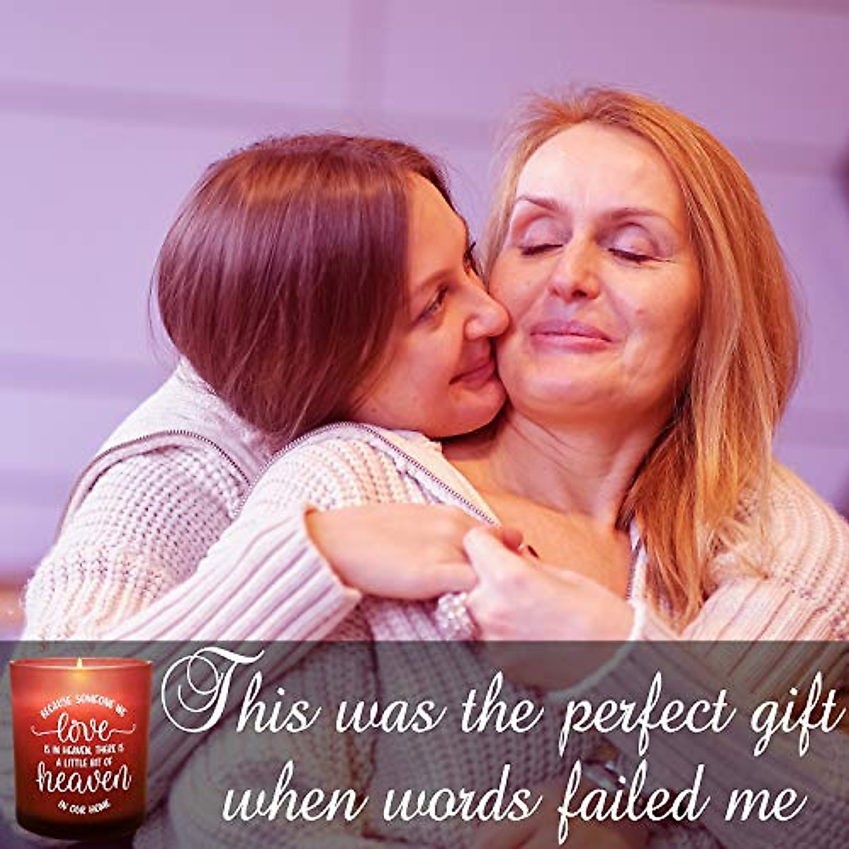 Memorial Gifts for Loss of Loved One - Express Your Sympathy Gift, Soy Wax Scented Candles, Bereavement Gifts - Sympathy Gifts for Loss of Mother, Father - Candles Gifts (Vanilla)