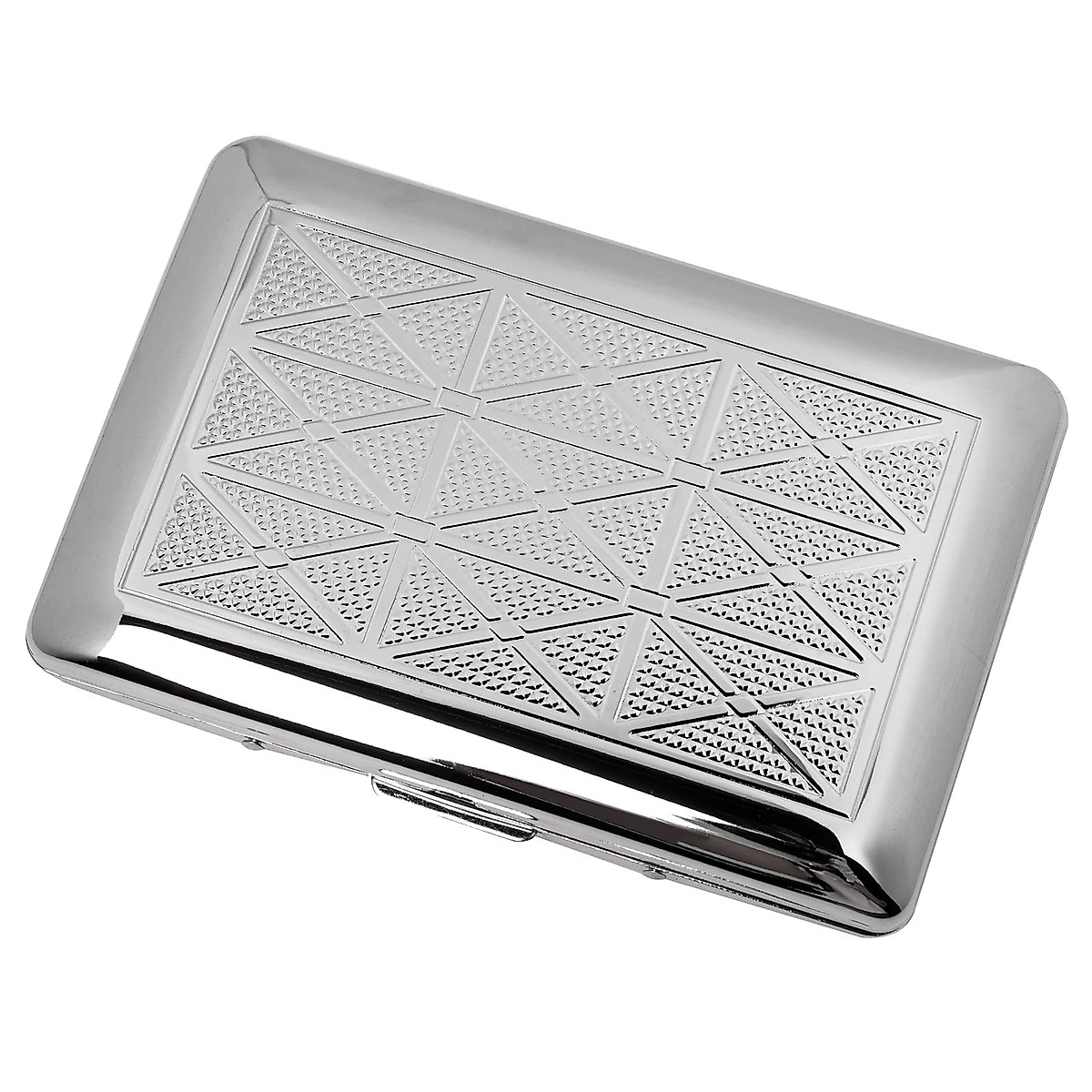 EYIDADAE RFID Credit Card Holder Protector Metal Credit Card Wallet Business Card Holder for Women and Men-Can Hold 5 Bank Cards (Silver)