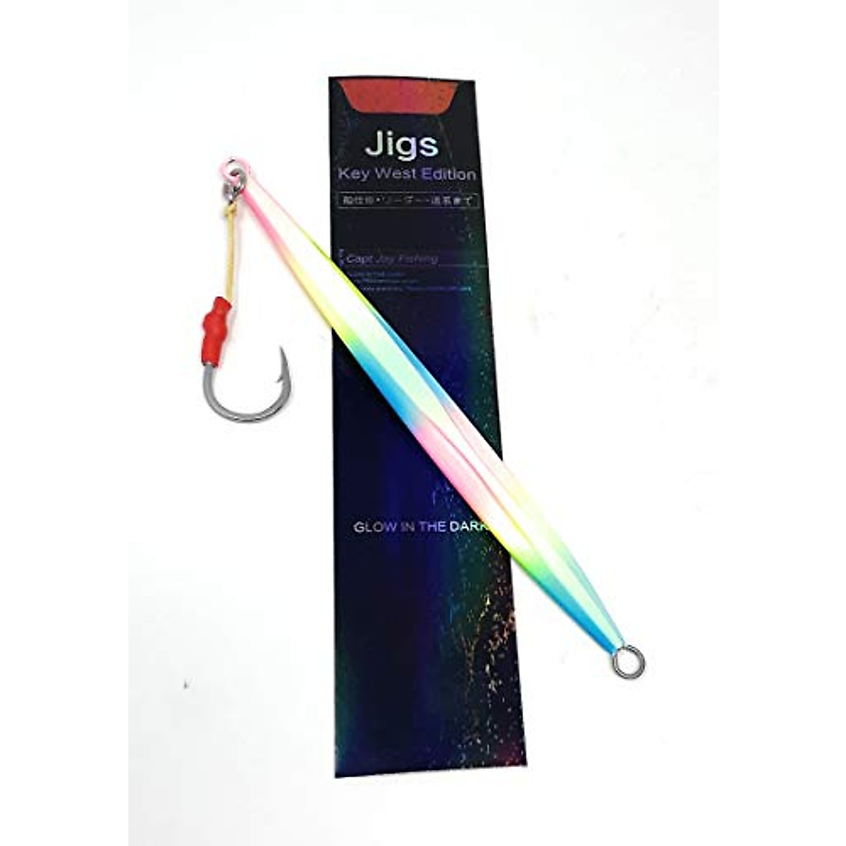 Capt Jay Fishing Saltwater jigs Speed Jigging Slow Jigging Pitching Lures,Vertical Jigging Artificial Lures Jigging Lure Fishing jigs (150g Rainbow, 150g)
