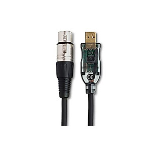Hosa UXA-110 XLR3F Type A TRACKLINK USB Interface, 10 Feet (UXA110)