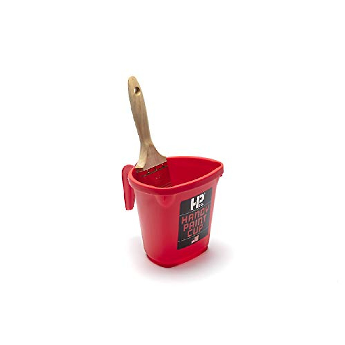 HANDy Paint Cup Holds 16 oz. of Paint or Stain, Integrated Magnetic Brush Holder, Ideal for Trim Work, Touch-ups, 1 Pack
