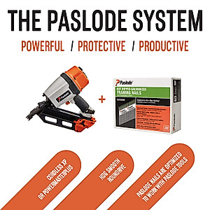Paslode, Framing Nails, 650385, HDG 30 Degree Round Head, 3 inch x .120 Gauge, 2,000 per Box