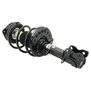 TRQ Front Steering & Suspension Kit Complete Strut & Coil Spring Assembly Control Arm with Ball Joint Sway Bar Stabilizer Link Tie Rod Compatible with 2013-2019 Nissan Sentra