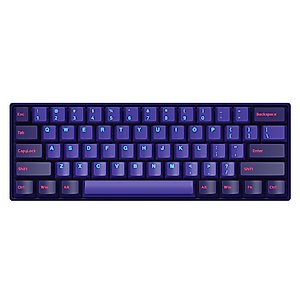 YUNZII AKKO NEON 3061 61 Keys Bluetooth 5.0 Wireless/Wired Mechanical Keyboard with RGB, NKRO, PBT Keycap,Programmable (Gateron Green Switch)