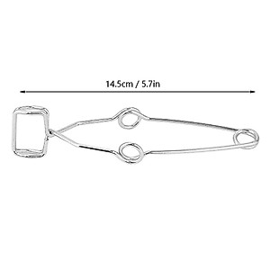 5PCS Spring Test Tube Holders Steel Clip Clamp Holder Testing Tube Holder Laboratory Test Tube Clip Laboratory Experiment Testing Holder 14.5cm Length Suitable for Standard Test Tubes