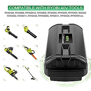 ADVTRONICS 40V 7.0Ah Replacement Battery Compatible with Ryobi 40 Volt Battery OP4050A OP4015 OP4026 OP40201 OP40261 OP4030 OP40301 OP4040 OP40401 OP4050 OP40501 OP40601