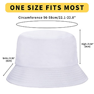 Rosoz Bucket Hat for Women Men Summer Travel Beach Sun Hat Outdoor Cap Unisex Bucket Hats