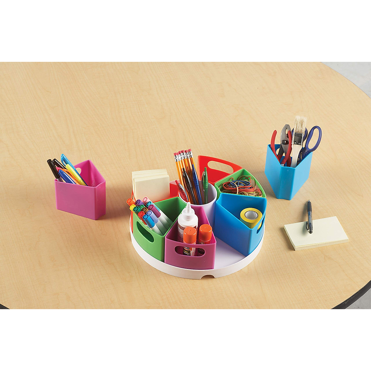 Learning Resources Create a Space Storage Center - 10 Piece set Art/Desk Organizer for Kids, Crayon/Homeschool Organizers and Storage