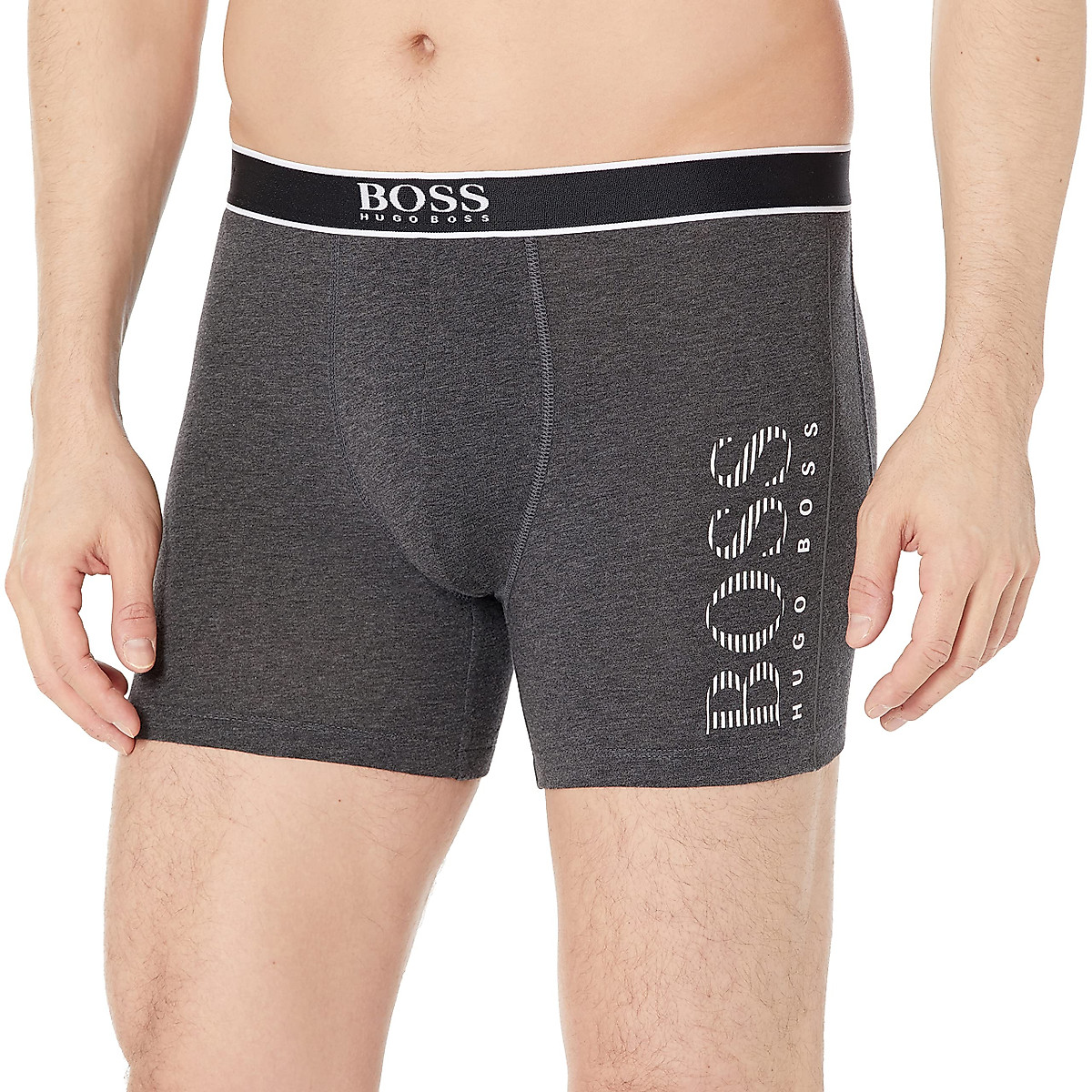 Boss Boxer Brief 24 Logo Graphite Grey